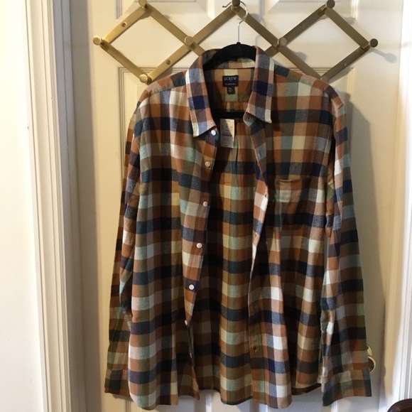 J. Crew Factory | Shirts | Nwt Jcrew Factory Mens Flannel Shirt | Poshmark